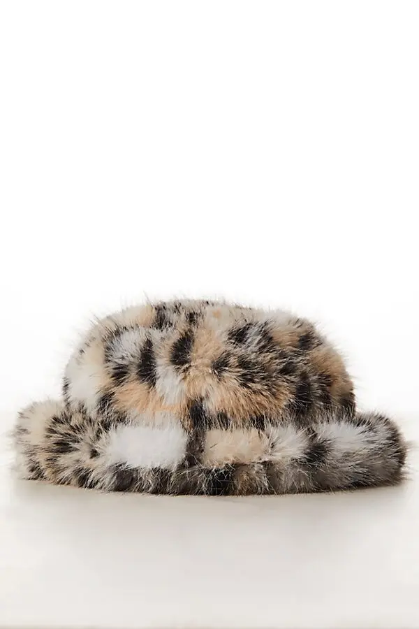 UNREAL FUR Ice Queen Bucket Hat - Leopard