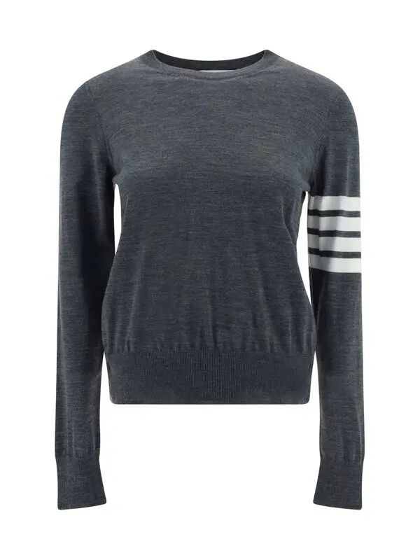 Thom Browne Virgin Wool Sweater - Grey