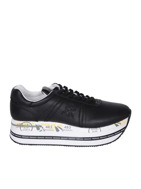 Premiata Leather Low Top Sneakers