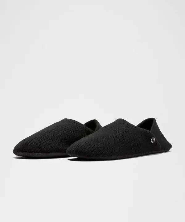 Lululemon Cashmere And Wool Slippers - Black