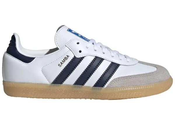 Adidas Samba Og Sneakers - Cloud White/collegiate Navy Blue/gum