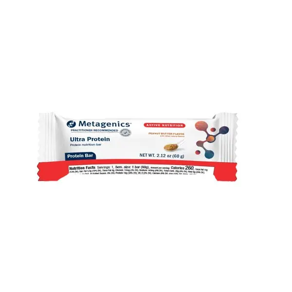 METAGENICS Ultra Protein Bar Peanut Butter 12 Bars