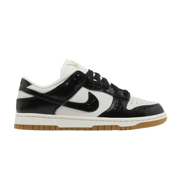 Nike Wmns Dunk Low Lx 'black Croc - White