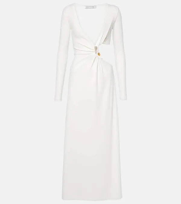 Christopher Esber Cavern Stone Gown - White
