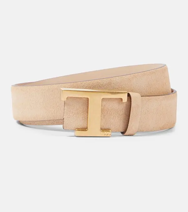 TOD'S Leather Belt - Beige