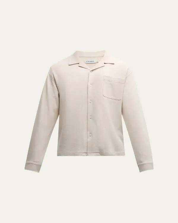 FRAME Duo Fold Relaxed Overshirt - White Sand