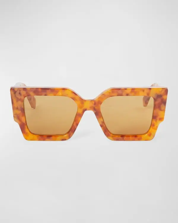 Off-White Catalina Square Sunglasses - Light Havana Camel