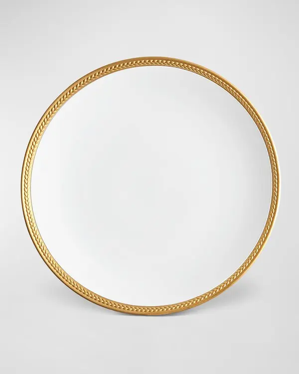 L'Objet Soie Tressee 24k Gold-plated Dinner Plate - Multi