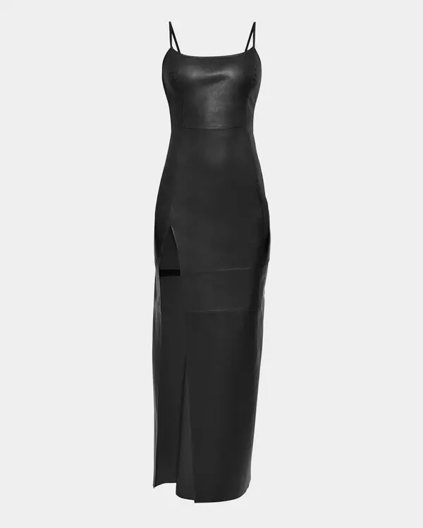AS By DF Aphrodite Leather Dress - Black