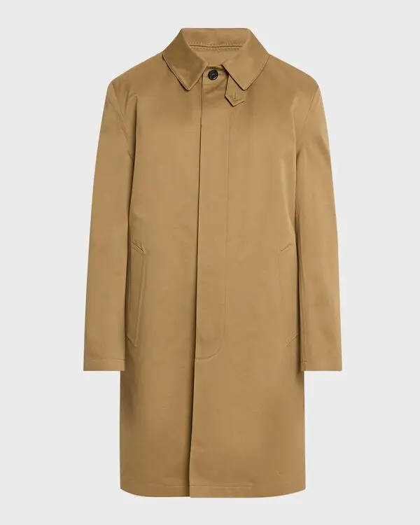 Saint Laurent Gabardine Mac Coat - Beige
