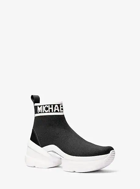 Michael Kors Olympia Stretch Knit Boots In Black - 81% Off  display picture 1