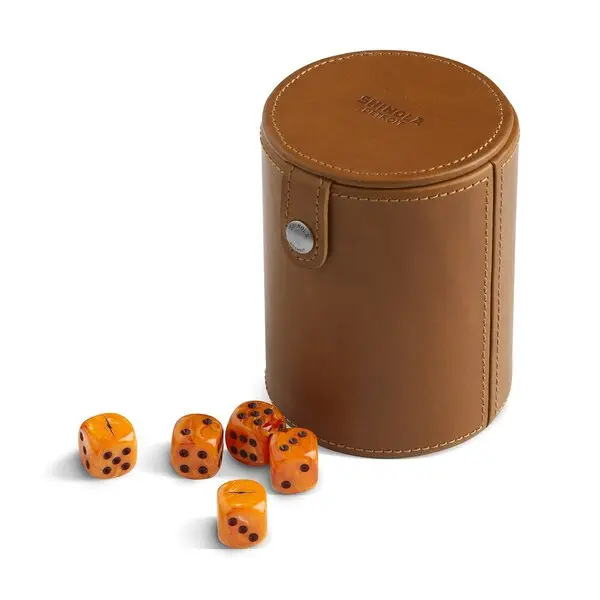 Shinola Leather Dice Cup - One-color