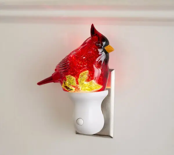 VALERIE PARR HILL Illuminated Glitter Holiday Figure Nightlight Valerie