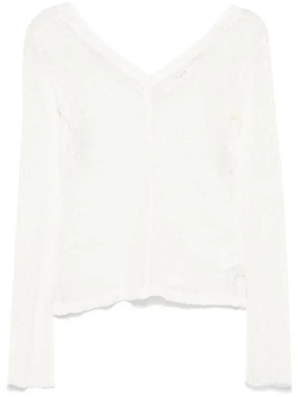Séfr Maeve Top - Slubby White Wool