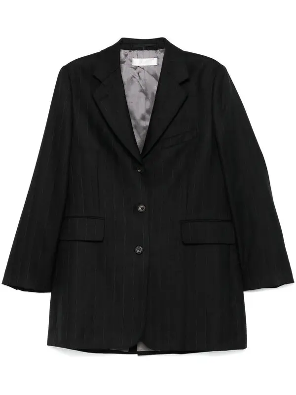 Our Legacy Queens Blazer In Wool - Maitre D Black Wool