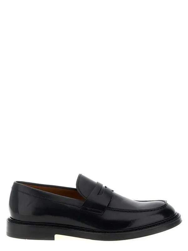 DOUCAL'S Leather Loafers - Black