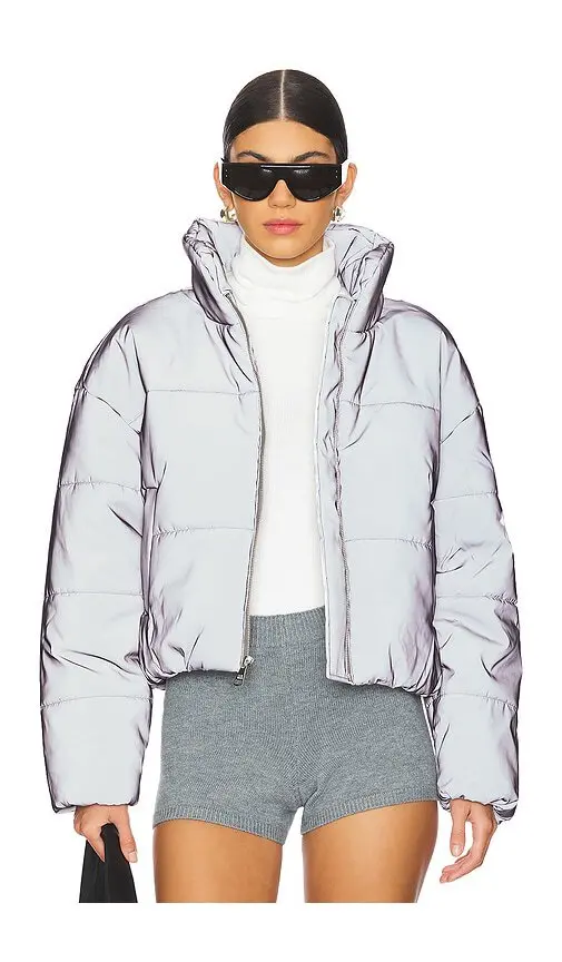 Steve Madden Metallic Polar Coat