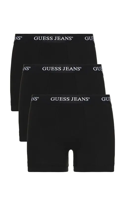 GUESS JEANS 3 Pack Boxer Brief In Black
