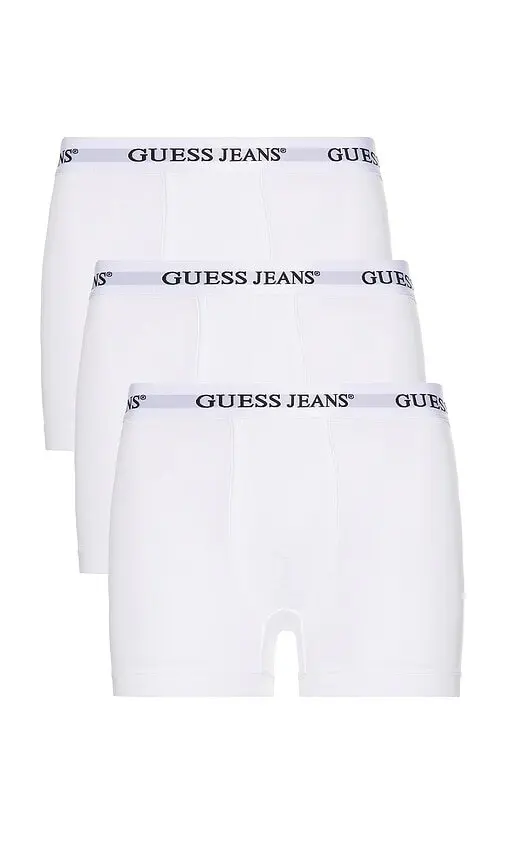 GUESS JEANS 3 Pack Boxer Brief In White