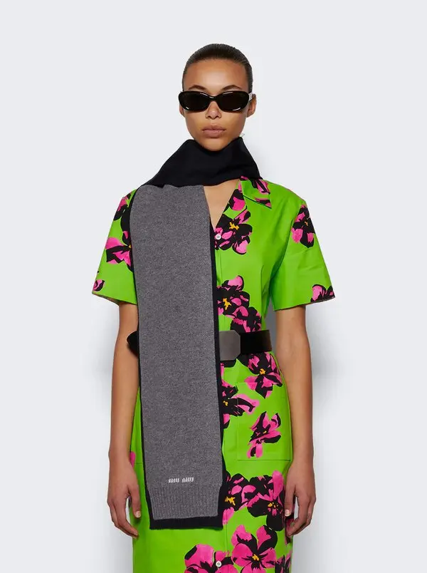 Miu Miu Cashmere And Silk Scarf