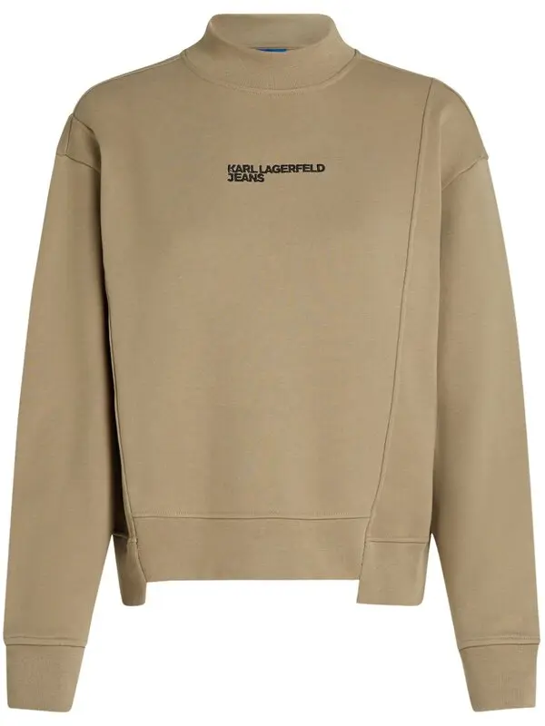 Karl Lagerfeld Asymmetric Mock-neck Sweatshirt