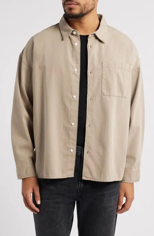 FRAME Relaxed Fit Denim Button-up Shirt - Dusty Sage