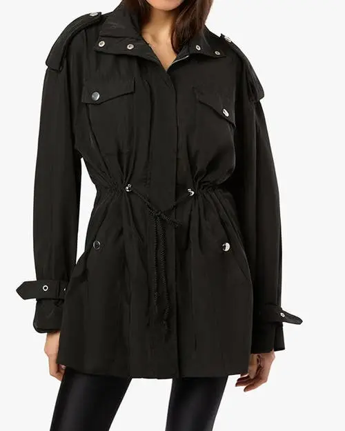 WeWoreWhat Cinched Waist Anorak Jacket