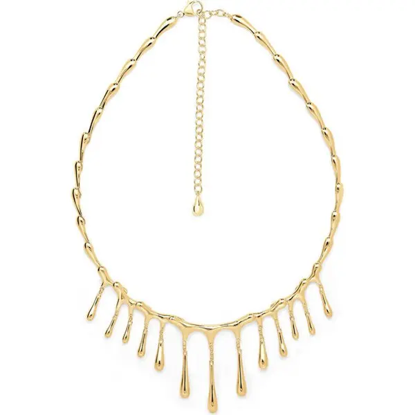 LUCY QUARTERMAINE Vermeil Multi Drop Necklace - Gold