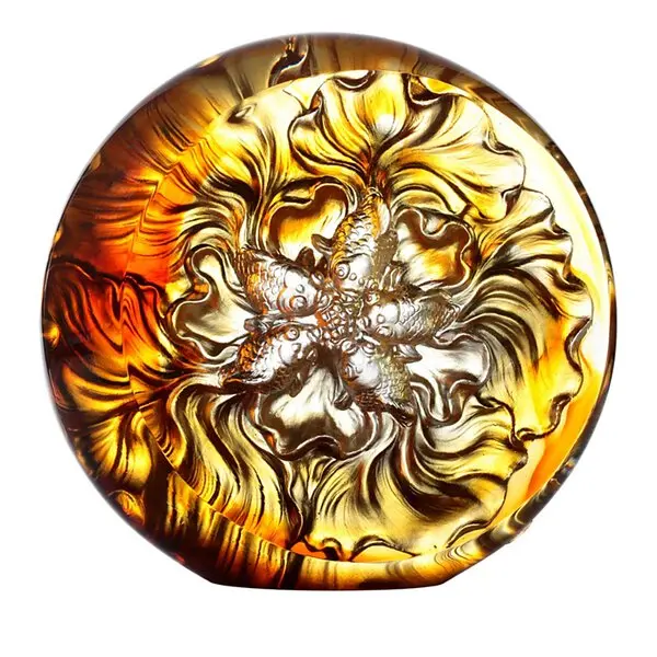 LIULI Crystal Fish, Goldfish, Grand Fulfillment
