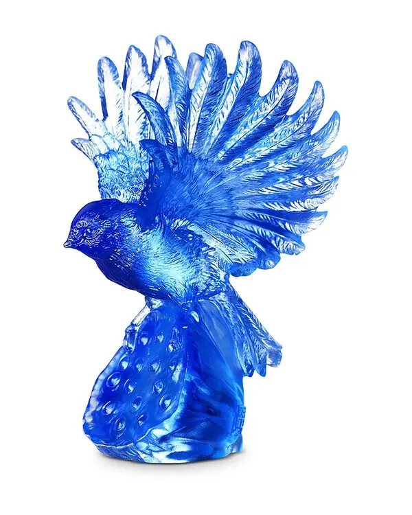 LIULI Aligned With The Light, I Soar, Blue Bird Figurine