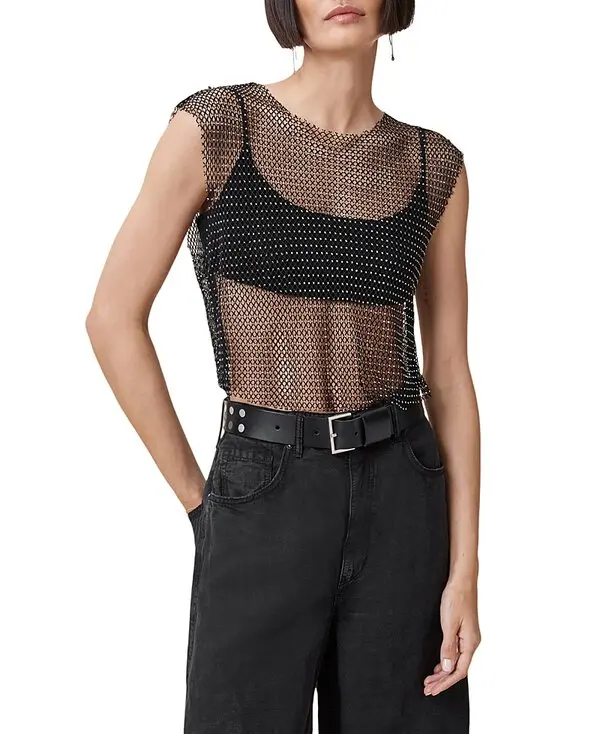 All Saints Calytrix Sparkle Top