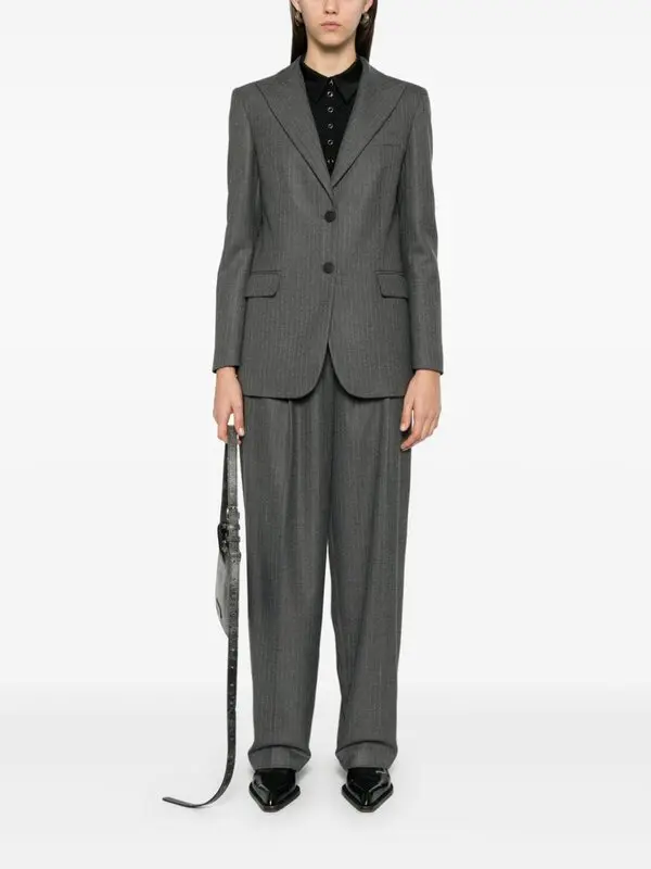 DRHOPE Pinstriped Blazer