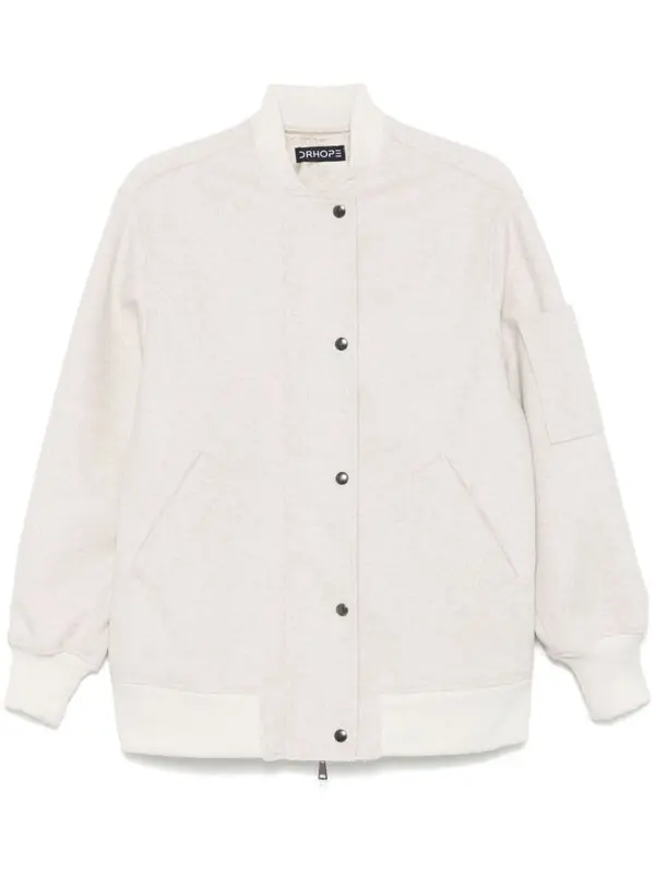 DRHOPE Brushed-effect Bomber Jacket