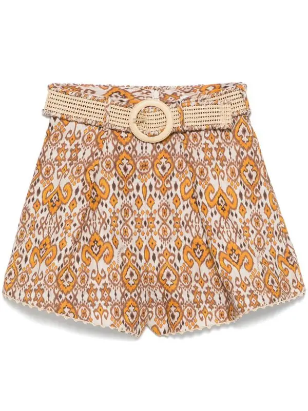 Zimmermann Wylie Thigh-length Shorts - Orange