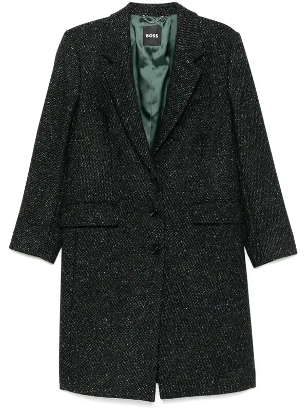 Hugo Boss Patterned Jacquard Coat