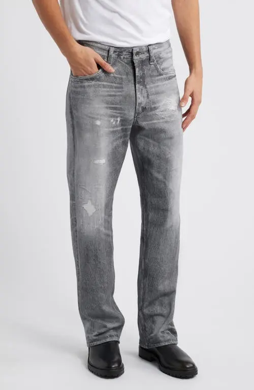 Rag & Bone Fit 4 Miramar Printed Straight-leg Jeans - Greyscale