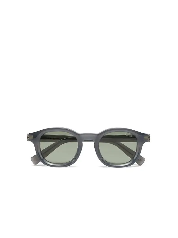 Zegna Aurora I Acetate Sunglasses - Blue