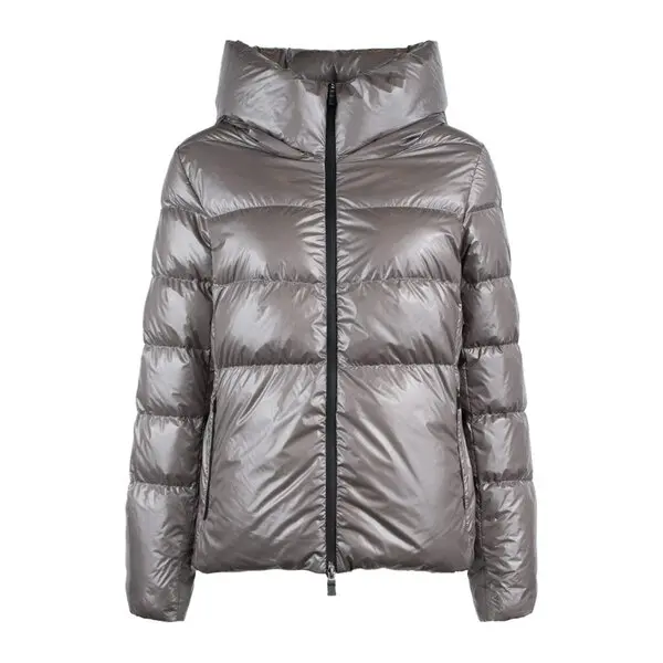 Herno Glazed Ripstop Jacket - Gray