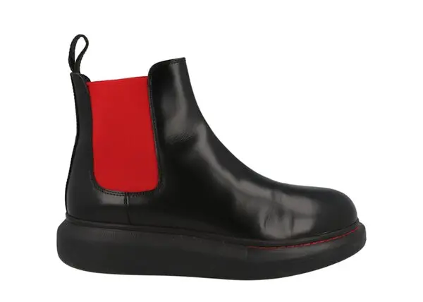 Alexander McQueen Leather Chelsea Boots