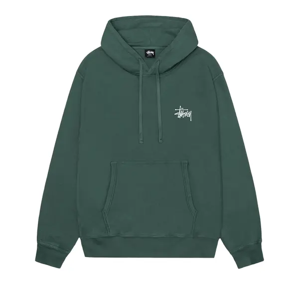StÜssy Basic Pigment Dyed Hoodie - Green