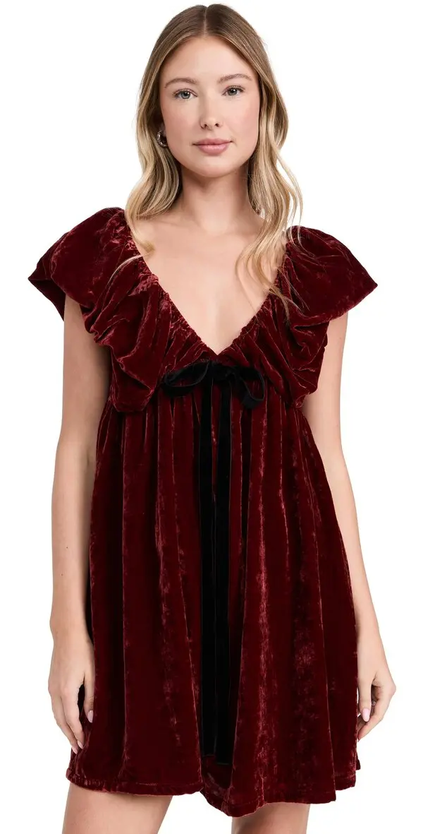 O.P.T Didi Velvet Dress