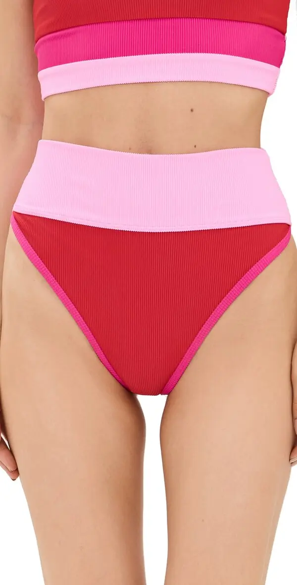 Beach Riot Emmy Bikini Bottoms - Gumdrop Colorblock