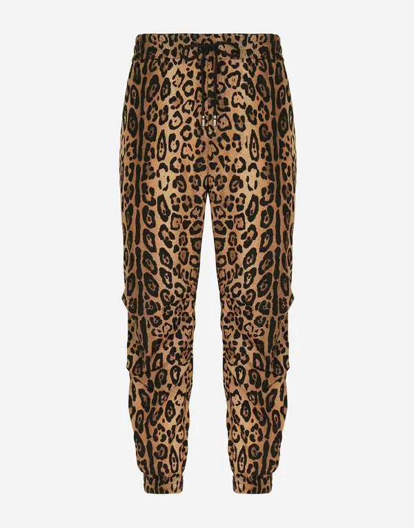 Dolce Gabbana Leopard- Jogging Pants Print Editorialist