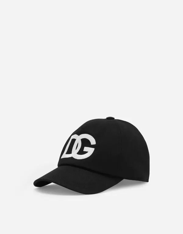 Dolce & Gabbana Baseball Cap With Dg Logo - Black