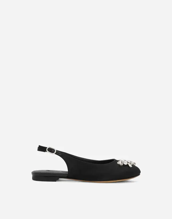 Dolce & Gabbana Satin Slingbacks