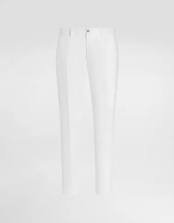 Dolce & Gabbana Tailored Linen Pants - White