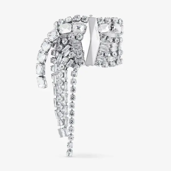 JIMMY CHOO Zandra Silver-finish Crystal Bracelet - Silver/crystal
