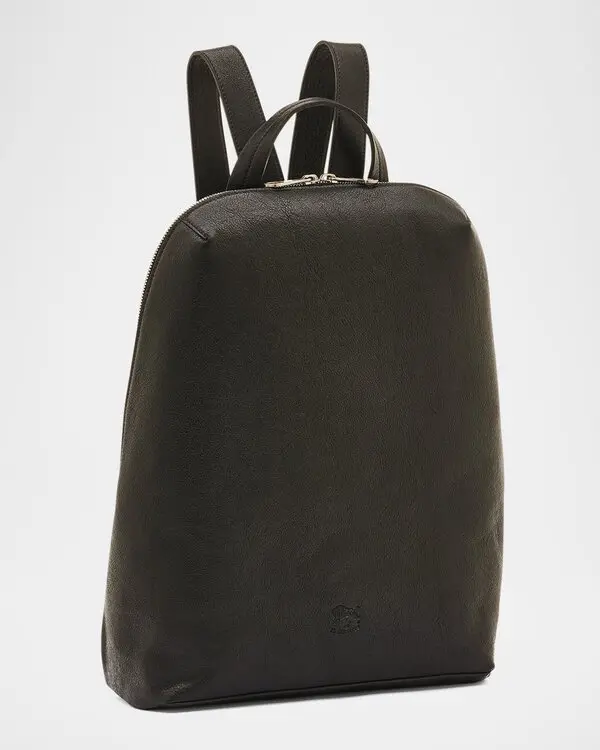Il Bisonte Duccio Calf Leather Backpack - Black