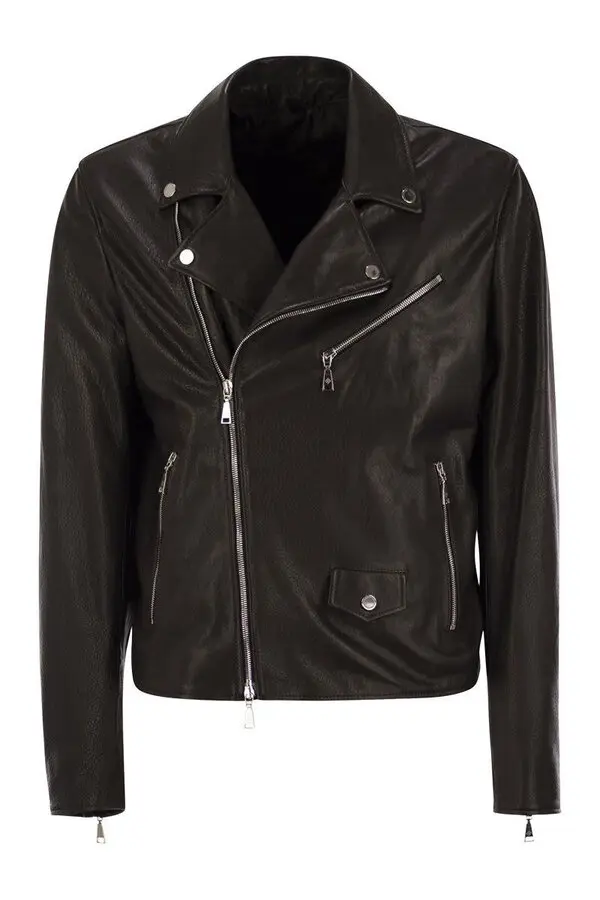 Tagliatore Lambskin Biker Jacket