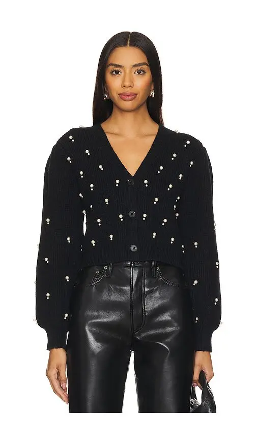 JOHN & JENN BY LINE John & Jenn Bowen Pearl Embellished Cardigan